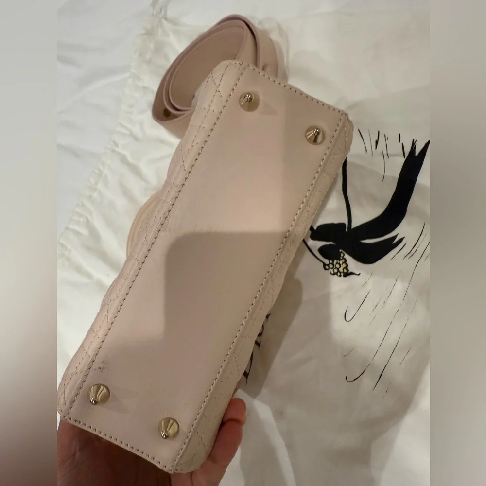 Dior | Bags | Medium Lady Dior Bag Powder Pink Cannage Lambskin | Poshmark